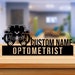 Custom Optometrist Desk Name Plate, Optometrist Metal Nameplate for ...
