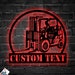 Personalized Forklift Driver Metal Wall Sign, Vehicle Metal Wall Light ...