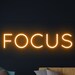 Focus Neon Sign, Focus Led Sign, Custom Focus Quote Neon Light, Text ...