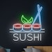 Sushi Neon Sign, Japanese Food LED Sign, Sushi Neon Light, Japan ...