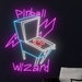 Pinball Wizard Neon Sign, Pinball Wizard Led Light, Pinball Neon Light ...