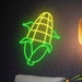 Corn Neon Sign, Corn LED Sign, Corn Neon Light, Plant Led Light, Food ...
