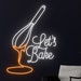 Let's Bake Neon Sign, Baking LED Sign, Cake Food Neon Light, Bakery Led ...