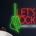 Let's Rock Hardcore Led Sign, Rock N Roll Neon Light, Rock Neon Sign ...
