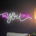 Custom Be You Beautiful Neon Sign, Name LED Light, Text Led Sign ...
