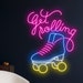 Get Rolling Roller Skate Neon Sign, Rolling Skate Led Sign, Roller ...