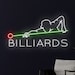 Billiards Led Sign, Billiard Neon Sign, Billiards Pool Hall Neon Light ...