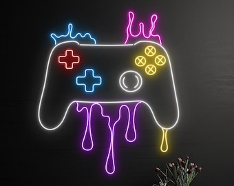 LED Game Console Neon Sign With Acrylic Plate Neon Decor Game - Etsy