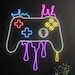 Dripping Game Controller Neon Sign, Dripping Controller Led Sign, Game ...
