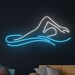 Swimming Neon Sign, Swimmer Neon Light, Swim Led Light, Sport Led Sign ...