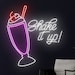Milkshake Shake It up Neon Led Sign, Shake It up Milkshake Neon Sign ...