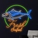 Fresh Seafood Neon Sign, Seafood Led Sign, Tuna Led Light, Sea Food ...