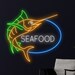 Seafood Atlantic Blue Marlin Fish Neon Sign, Marlin Fish Led Sign ...