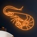 Shrimp Neon Sign, Sea Food Led Sign, Lobster Led Light, Crawfish Neon ...
