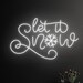 Let It Snow Neon Sign, Custom Merry Christmas Led Sign, Personalized ...