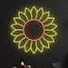 Sunflower Neon Light, Sunflower Flower Led Light, Flower Led Sign ...