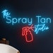 The Spray Tan Studio Led Sign, Spray Tan Neon Light, Spray Tanning Neon ...