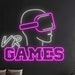 Custom VR Games Neon Sign, Virtual Reality Led Sign, Game Player Led ...