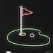 Custom Mini Golf Neon Sign, Custom Golf Green Grass Field LED Light ...
