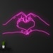 Heart Hands Neon Light, Romance Hands Led Light, Lover Hands Neon Signs ...