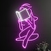 Custom Woman Reads Book Neon Sign, Girl Reading Book LED Light, Book ...