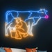 Man Milking Dairy Cow Neon Sign, Dairy Cow Milking Led Sign, Dairy ...
