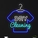 Custom Dry Cleaning Led Sign, Wardrobe Hanger Neon Sign, Clothes Hanger ...