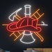 Firefighter Neon Sign, Fireman Led Sign, Fire Fighter Led Light, Fire ...