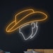Cowboy Neon Sign, Cowboy Neon Light, Western Man Led Light, Country ...