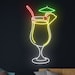 Pina Colada Neon Sign, Pina Colada LED Light, Cocktail Neon Light, Wine ...