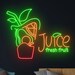 Juice Fresh Fruit Neon Sign, Juice LED Light, Fresh Fruit Neon Light ...