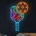 Pickle Ball Led Sign, Pickleball Neon Sign, Pickle Ball Player Neon ...