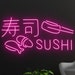 Custom Sushi Neon Sign, Japanese Sushi Led Sign, Japanese Food Led ...