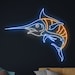 Atlantic Blue Marlin Fish Neon Sign, Atlantic Blue Marlin Fish Led Sign ...