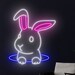 Rabbit Neon Sign, Rabbit Hole Led Sign, Happy Easter Neon Light, Easter ...