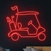 Golf Cart Neon Sign, Golfer LED Light, Golfing LED Sign, Golf Caddy ...