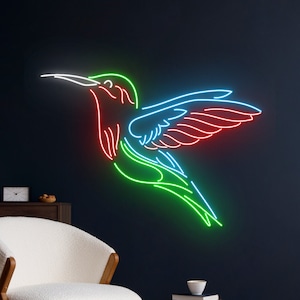 Hummingbird Led Sign, Hummingbird Bird Neon Light, Hummingbird Neon ...