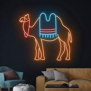 Camel Neon Sign, Camel Led Sign, Camel Led Light, Camel Neon Light ...
