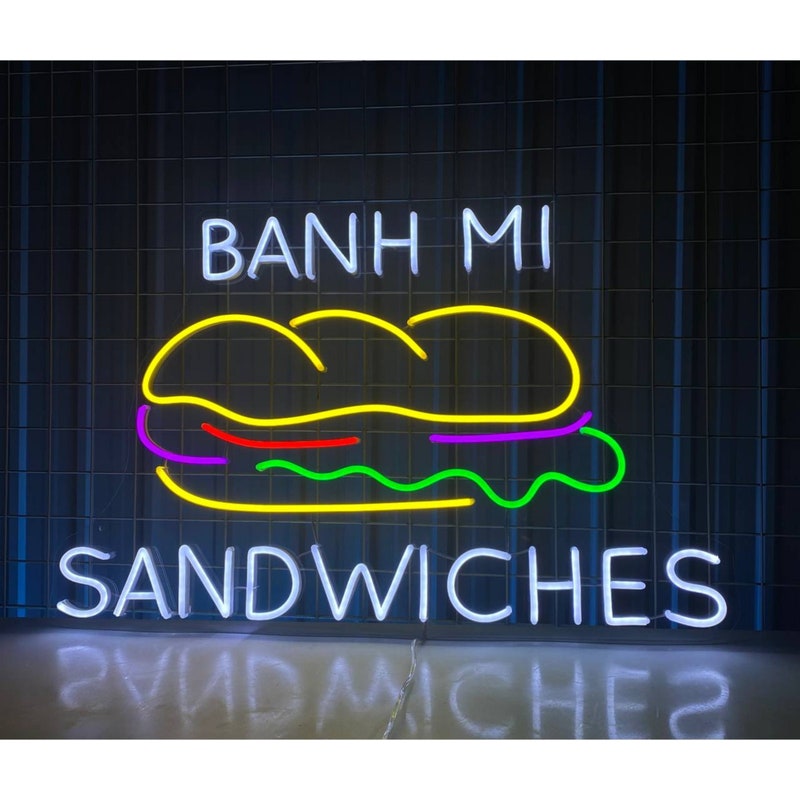 Banh Mi Neon Sign - Etsy