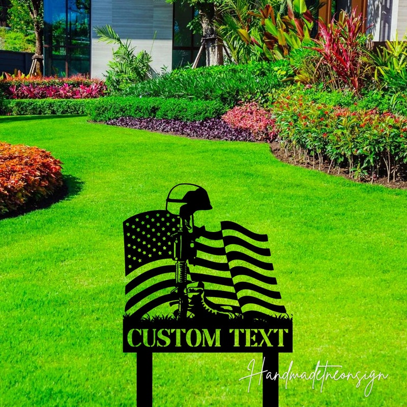 Fallen Soldier Yard Sign - Etsy