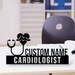 Custom Cardiologist Metal Desk Name Plate, Doctor Metal Job Name Plate ...