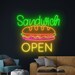 Sandwich Open Neon Sign, Sandwich Led Sign, Sandwich Led Light, Street ...