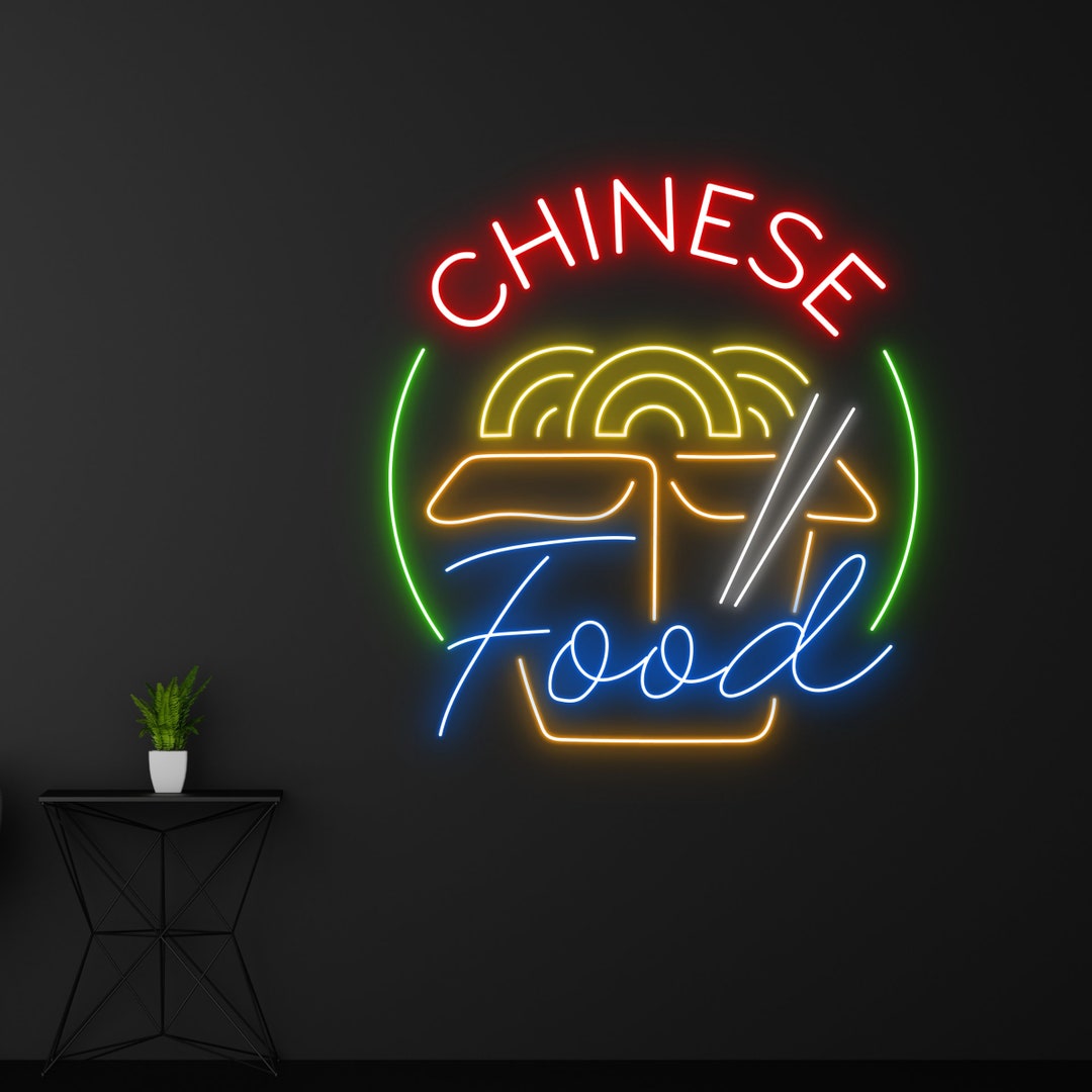 Chinese Food Neon Sign, Food Shop Led Sign, Street Food Led Light ...