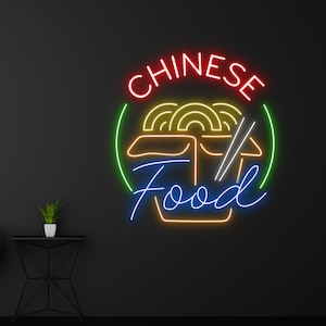 Chinese Food Neon Sign, Food Shop Led Sign, Street Food Led Light ...