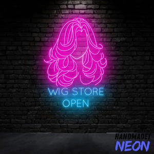 Wig Store Open Neon Sign, Hairdresser Led Sign, Hair Neon Light, Hair ...