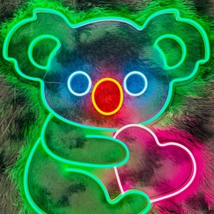 Koala Neon Sign, Koala Led Sign, Koala Led Light, Custom Neon Sign ...