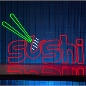 Sushi Led Sign, Sushi Neon Light, Sushi Neon Sign, Sushi Led Light ...