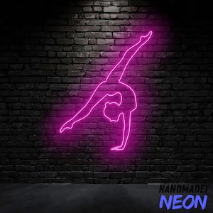 Gymnastics Neon Sign, Gymnastic Led Sign, Trainer Neon Light, Fitness ...