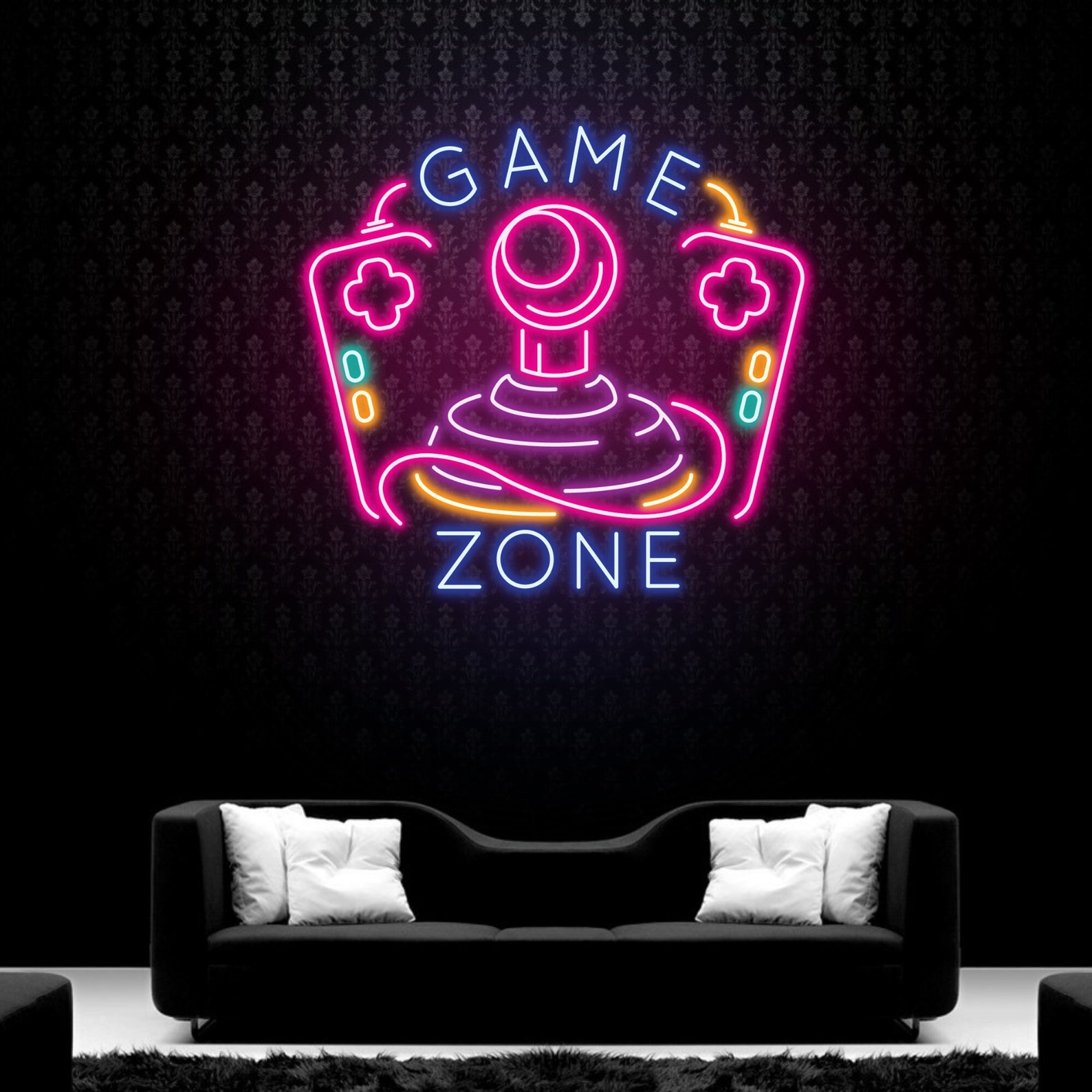 Controller Neon Sign Game Zone Led Sign Game Led Sign - Etsy