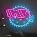 Puffer Fish Neon Wall Sign, Fish Sunglasses Led Wall Sign, Animal Neon ...
